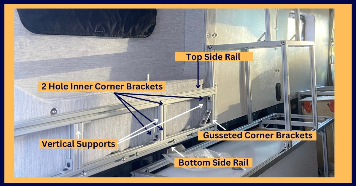 DIY 80/20 Campervan Bed System Guide • Engineers who Van Life